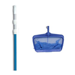 HydroTools 8040 Swimming Pool Deep Bag Leaf Rake Net w/ 5-15 ...