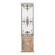Brown Wood Distressed Door Inspired Ornamental Panel Scroll Home Wall ...