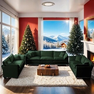 Artsy 3 Piece Sofa Set Oversized Sofa Comfy Sofa Couch, 2 Pieces of 2 ...