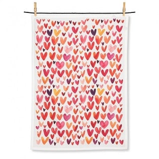 Colourful Hearts Tea Towel - Bed Bath & Beyond - 43842188