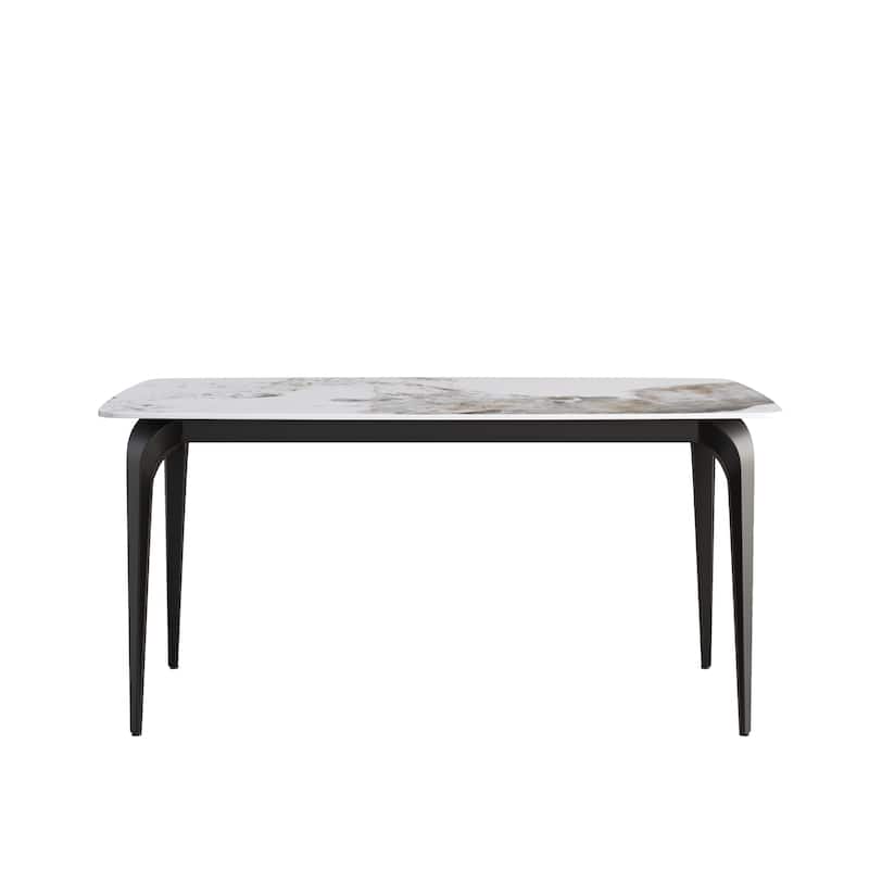Modern Slate Dining Table, Pandora Pattern Design Sintered Stone Top ...