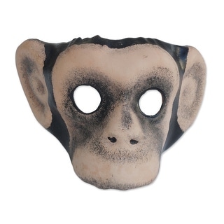 Novica Handmade Monkey Around Leather Mask - Bed Bath & Beyond - 37867482