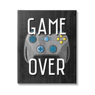 Stupell Game Over Controller Canvas Wall Art, Design by Kim Allen - Bed ...