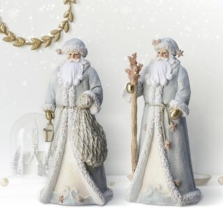 12" Resin Coastal Santa Set of 2 - Bed Bath & Beyond - 38248367