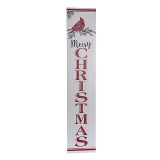 MDF Cardinal Merry Christmas Wall Art Multicolor Decoration - Bed Bath ...