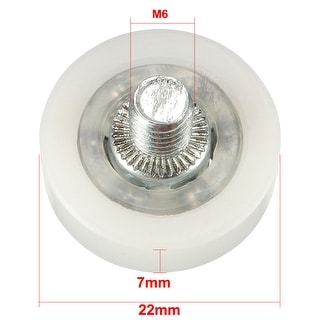 2pcs 40x13x1mm Idler Bearing Pulley Sliding Conveyor Wheel Threaded Rod ...