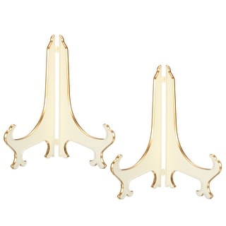 10" Acrylic Plate Stand Holder, 2 Pack Foldable Frame Holder - White ...