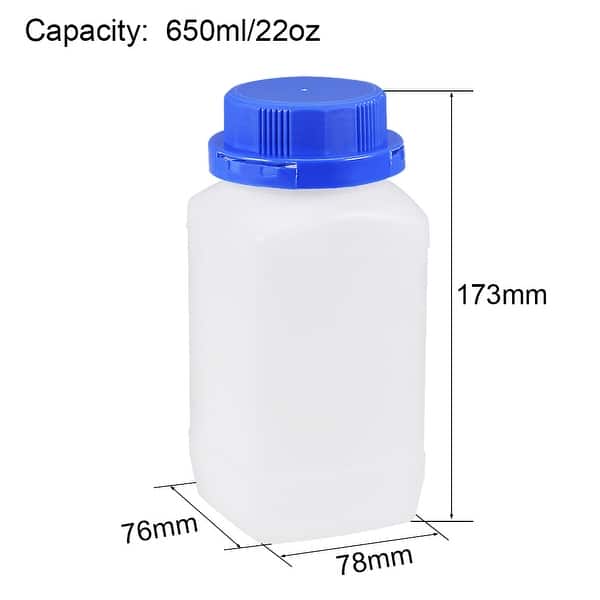 Plastic Lab Reagent Bottle Sample Sealing Liquid Storage Container ...