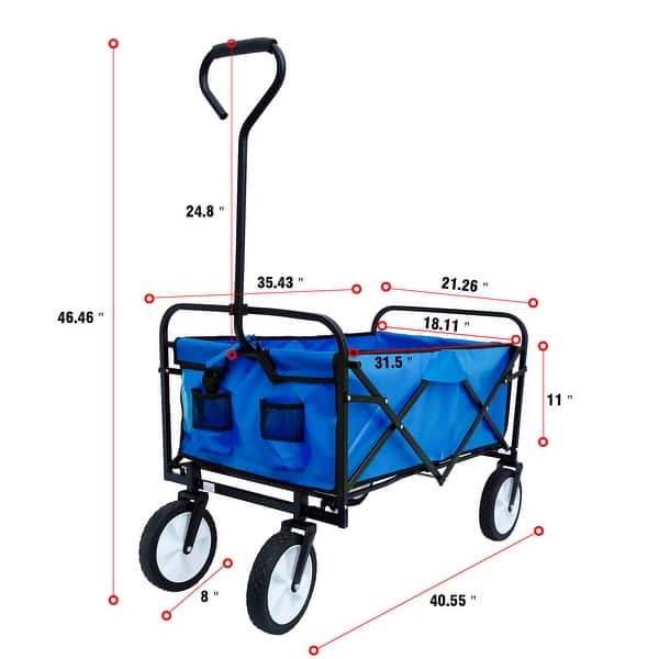 folding wagon dimensions