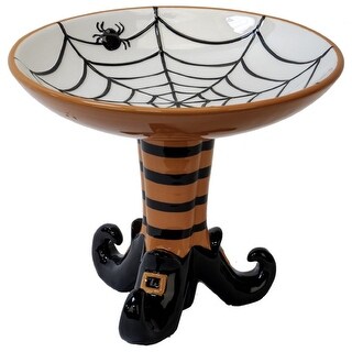 A&B Home Ceramic Spider Web Candy Bowl on Witch Legs - Bed Bath ...