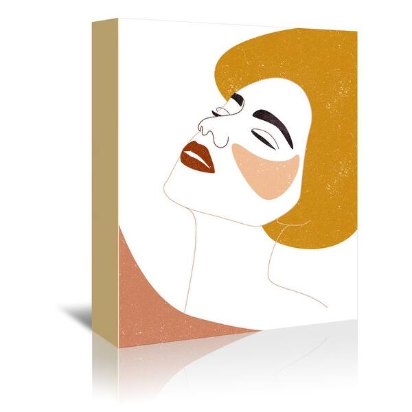 Americanflat - 8" x 10" Abstract Woman by Elena David Wrapped Canvas ...