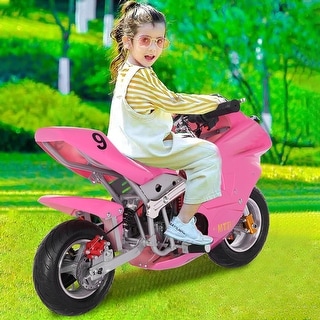 Mini Gas Power Pocket Bike Motorcycle 49cc 4-Stroke Engine For Kids And ...