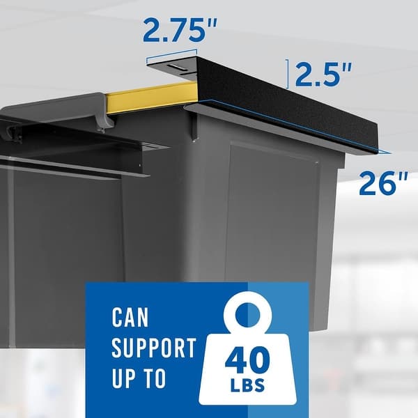 Float-A-Tote Garage Overhead Storage Racks - 3 Pack (6 Rails ...