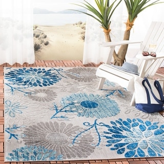 SAFAVIEH Cabana Elvezia Indoor/ Outdoor Waterproof Patio Floral Rug ...