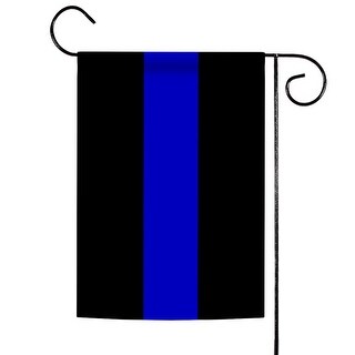 Thin Blue Line Striped Outdoor Garden Flag 18" x 12.5" - Bed Bath ...
