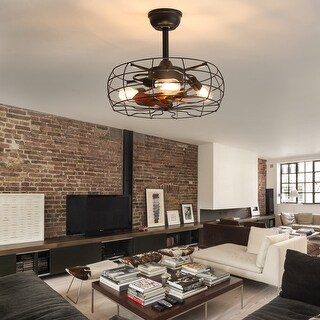 20-inch American cage ceiling fan with lights - Bed Bath & Beyond ...