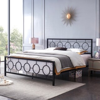 King Size Metal Platform Bed Frame - Bed Bath & Beyond - 41185472