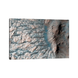 iCanvas "Part Of The Floor Of A Large Impact Crater In The Southern ...