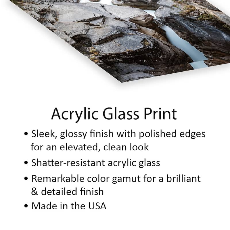 Mistaya Canyon In The Rockies Print On Acrylic Glass by Matteo Colombo ...