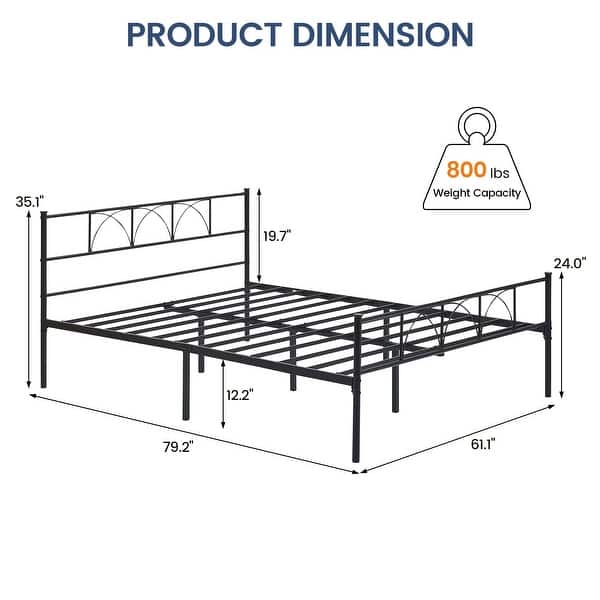 Bed Frame with Headboard and Footboard - Bed Bath & Beyond - 39941327