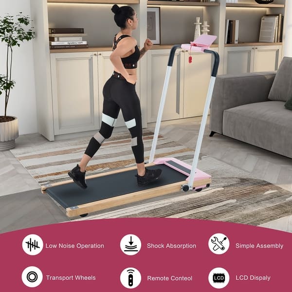 HP-P12 API Electric Folding Treadmill with LCD Display Screen and Mat ...