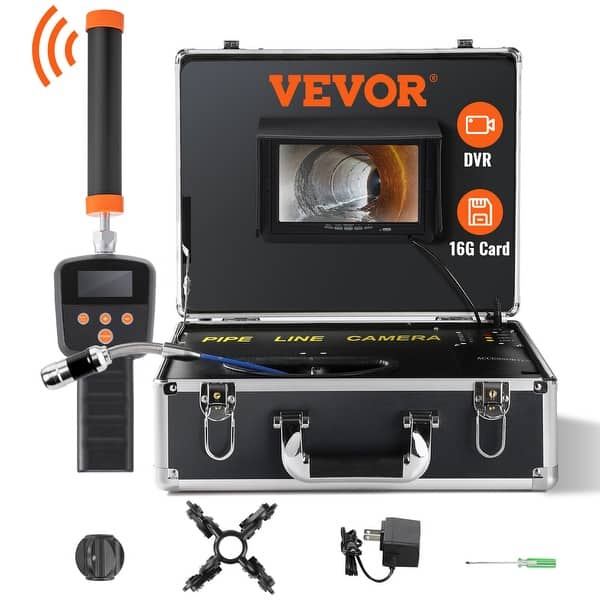 VEVOR Sewer Camera Pipe Inspection Camera with 512hz Sonde and Screen ...