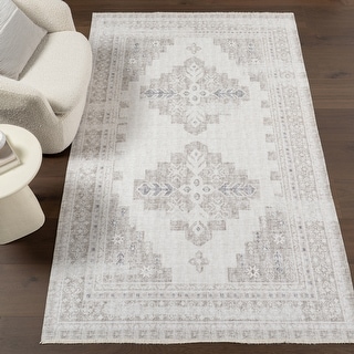 Nuloom Alexia SpinClean Traditional Machine Washable Area Rug - Bed ...