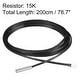15K NTC Thermistor Probe 78.7 Inch Temp Sensor for Air Conditioner ...