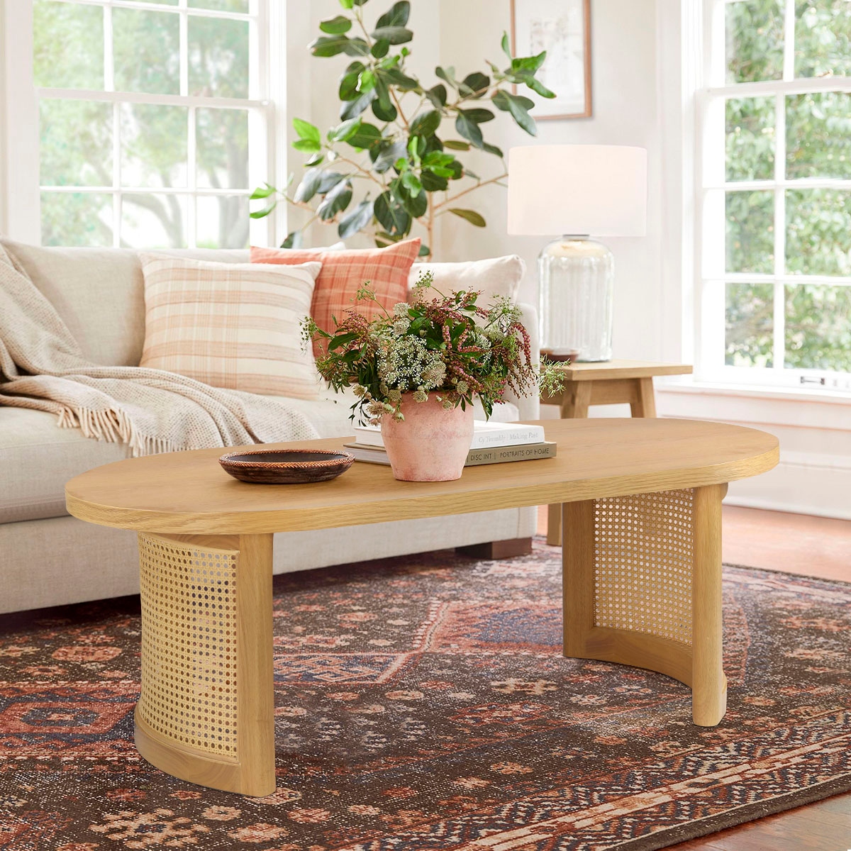 Yellow wood coffee table store
