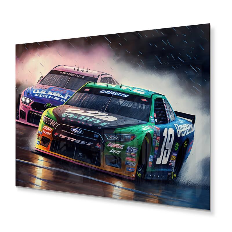 Designart 'Daytona Stock Car Racing Last Lap IV' Cars Race Car Nascar ...