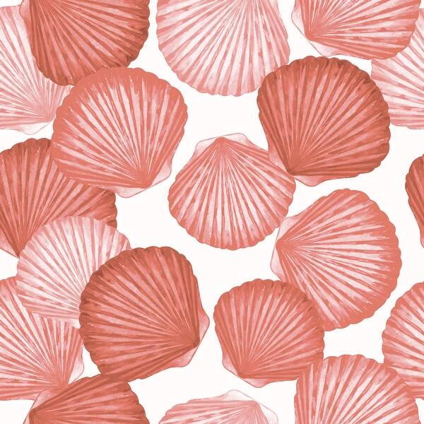 seashells wallpaper pink