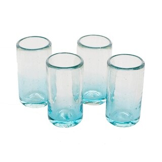 Handmade Glistening Sea glass shot glasses (Guatemala) - Bed Bath ...