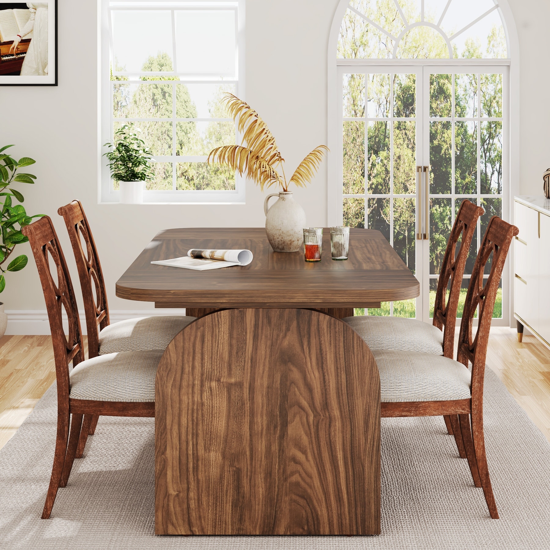 Small 6 person dining table store