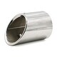 Unique Bargains Chrome Slanted Cut Car Exhaust Muffler Tip Tail Throat ...