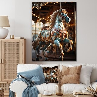 Designart "Carousel Carousel Bliss" Carousel Wall Decor - Bed Bath ...
