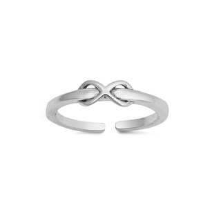 Sterling Silver Infinity Toe Ring - Bed Bath & Beyond - 41343045