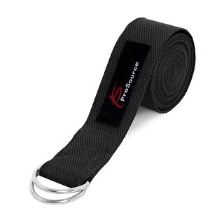 ProsourceFit Metal D-Ring Yoga Strap 8' Durable Cotton Stretching ...