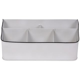 14.25" White Rectangular Kitchen Utensil Storage Holder - Bed Bath ...