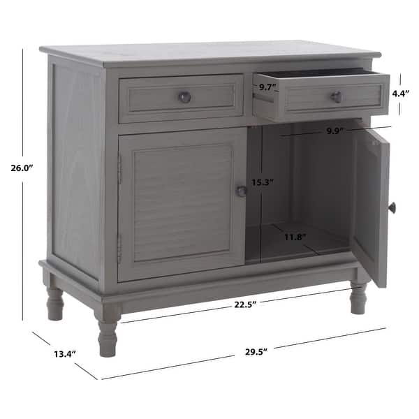 SAFAVIEH Tate 2-Drawer 2 Door Sideboard - 29.5"Wx13.4"Lx26"H - Bed Bath ...