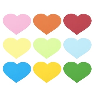 Heart Cutouts, Paper Hearts, Colorful Heart Cutout - Multicolor - Bed ...