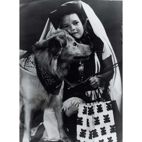 Drew Barrymore with a dog in Irreconcilable Differences Photo Print ...