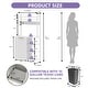 Bakers Rack with Trash Can Bin Cabinet &Power Outlets, Microwave Oven ...