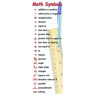 Math Symbols & Behaviors Bookmark - Bed Bath & Beyond - 17106134