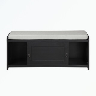 Wood Storage Bench with 2 Cabinets - Bed Bath & Beyond - 37251122