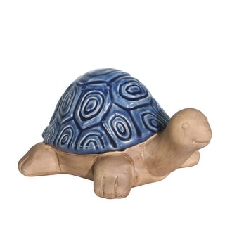 10" Ceramic Tortoise Figurine Contemporary Decorative Turtle Sculpture ...