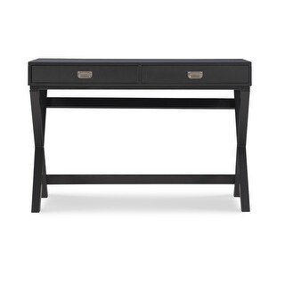 Campaign Style Writing Desk - 44" - Black - Bed Bath & Beyond - 40693557