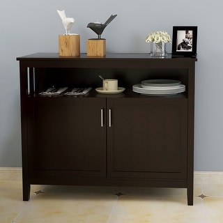 Kitchen Storage Sideboard And Buffet Server Cabinet-Brown Color - Bed ...