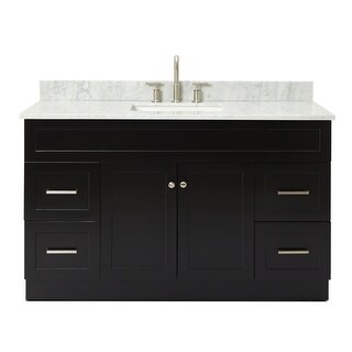 Ariel F055SCW2RVO Hamlet 54" Free Standing Single Basin Vanity Set ...