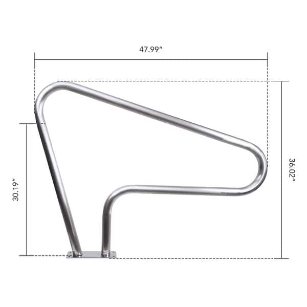 Pool Handrail 304 Stainless Steel Swimming Pool Stair Rail with Grip ...