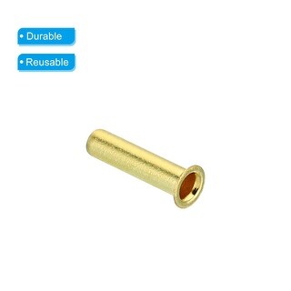 50pcs Compression Sleeves Insert Ferrule Fitting - Brass Tone - Bed ...